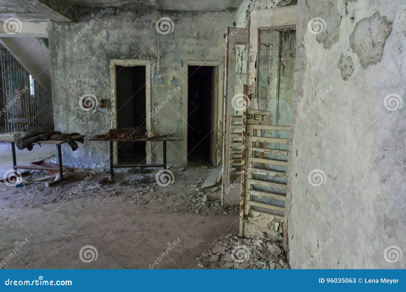 Abandoned Hallway in Chernobyl Stock Image - Image of dirty, abandoned ...
