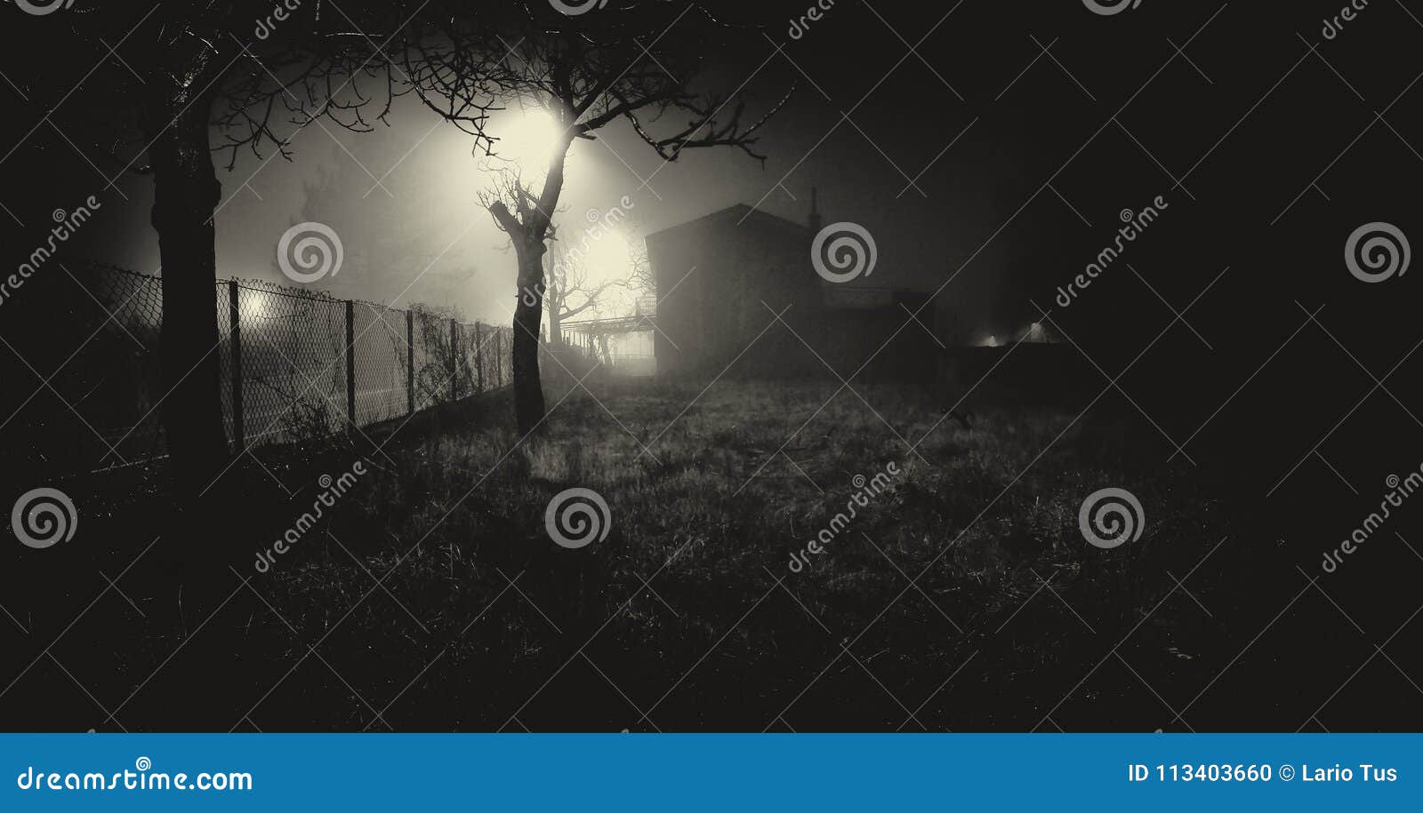 Abandoned Old Haunted House With Dark Horror Atmosphere In The ...