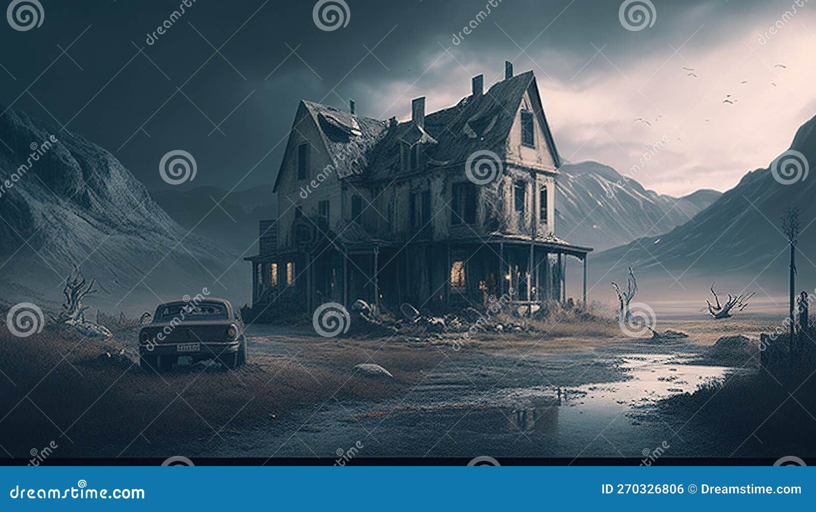 A Haunting Landscape Shows A Devastated City Overtaken By Nature ...