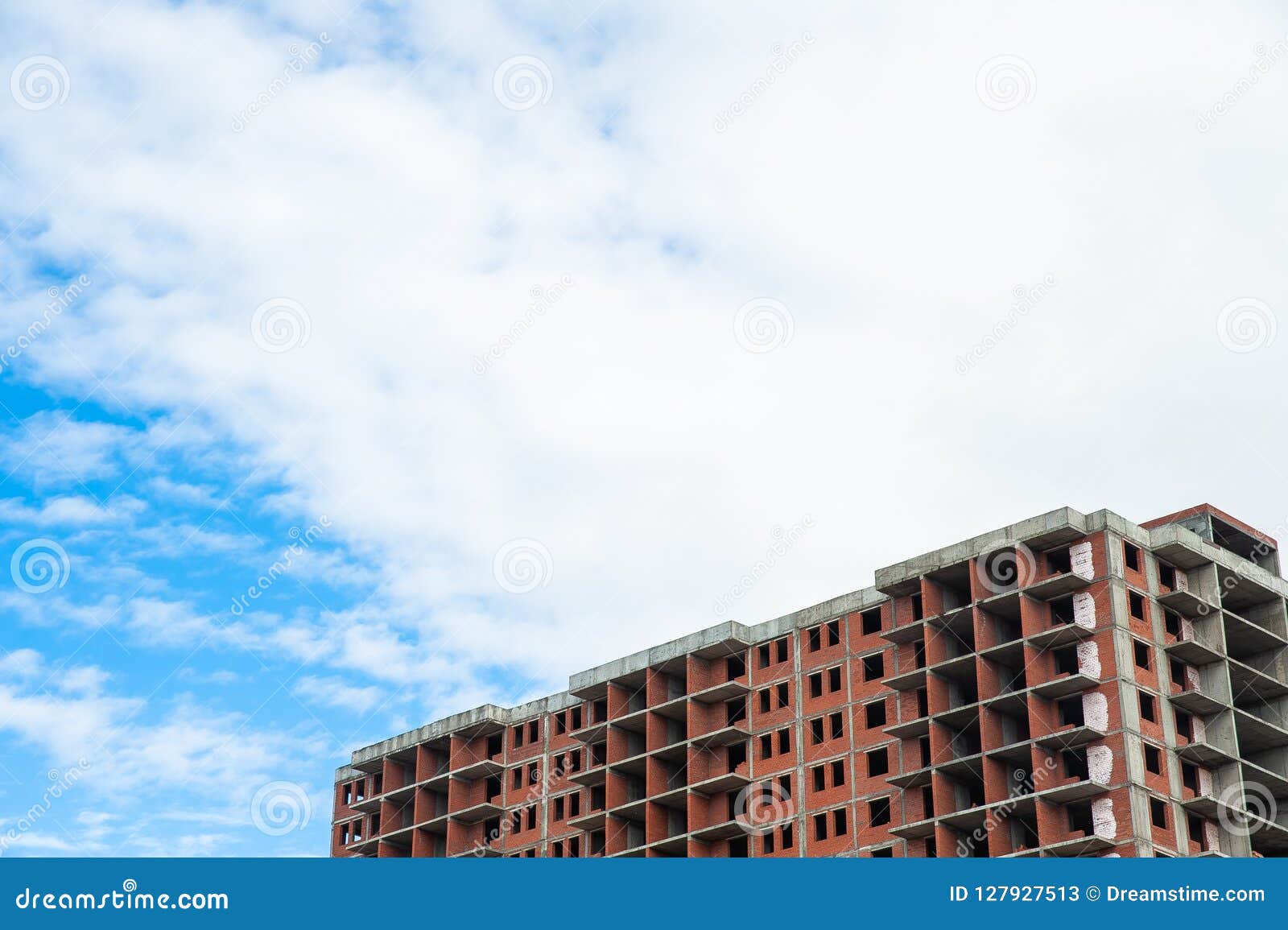 Abandoned High-rise Building Stock Image - Image of construction, frame ...