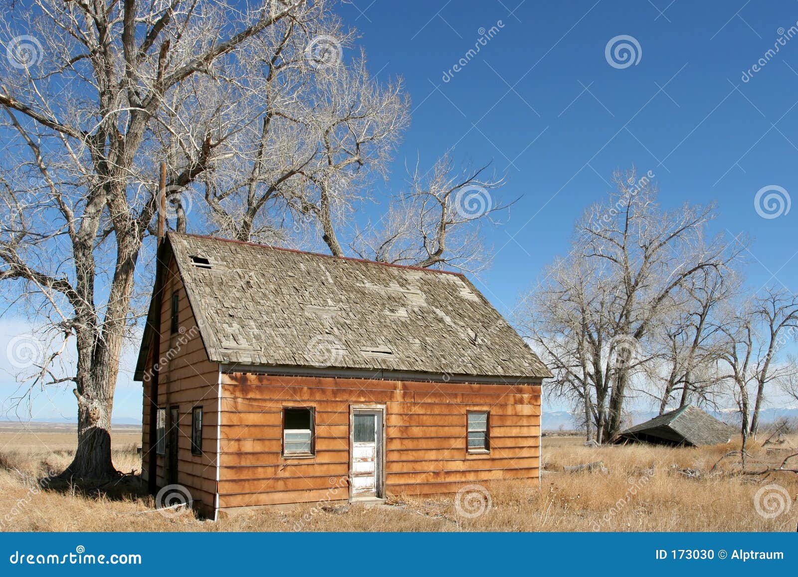 Abandoned home stock photo. Image of field, barren, aging - 173030