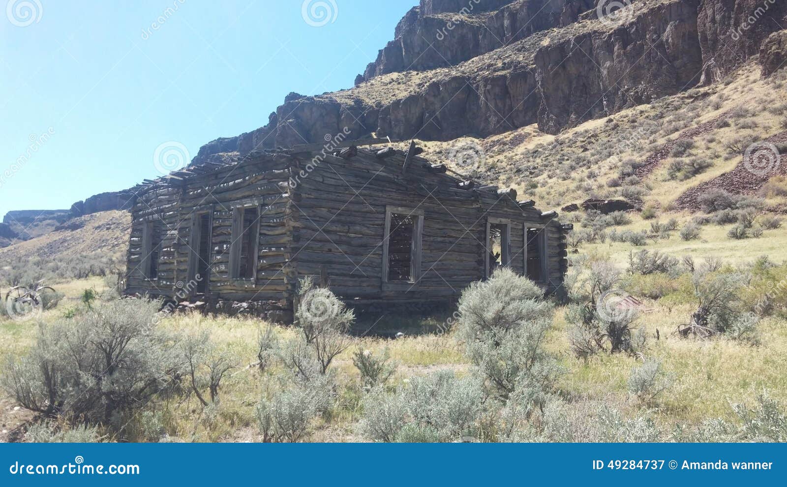 Abandoned homestead stock image. Image of sagebrush, canyon - 49284737