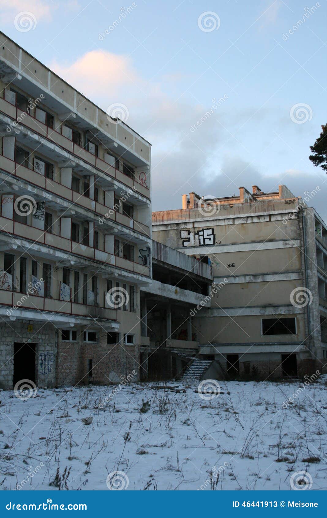 Abandoned Hotel stock image. Image of devastation, apartment - 46441913