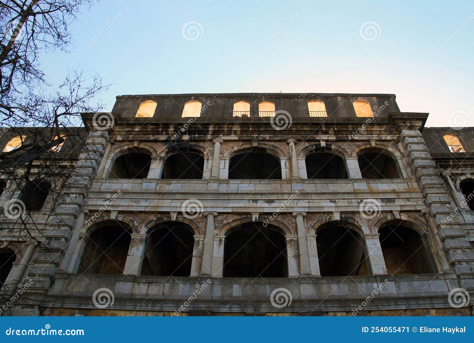 Abandoned Hotel stock image. Image of dangerous, danger - 254055471