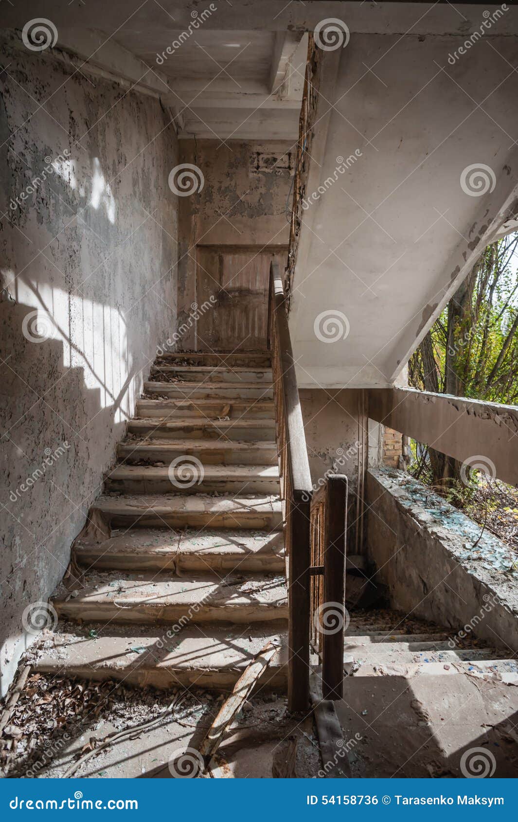 Chernobyl Staircase Royalty-Free Stock Image | CartoonDealer.com #131180434