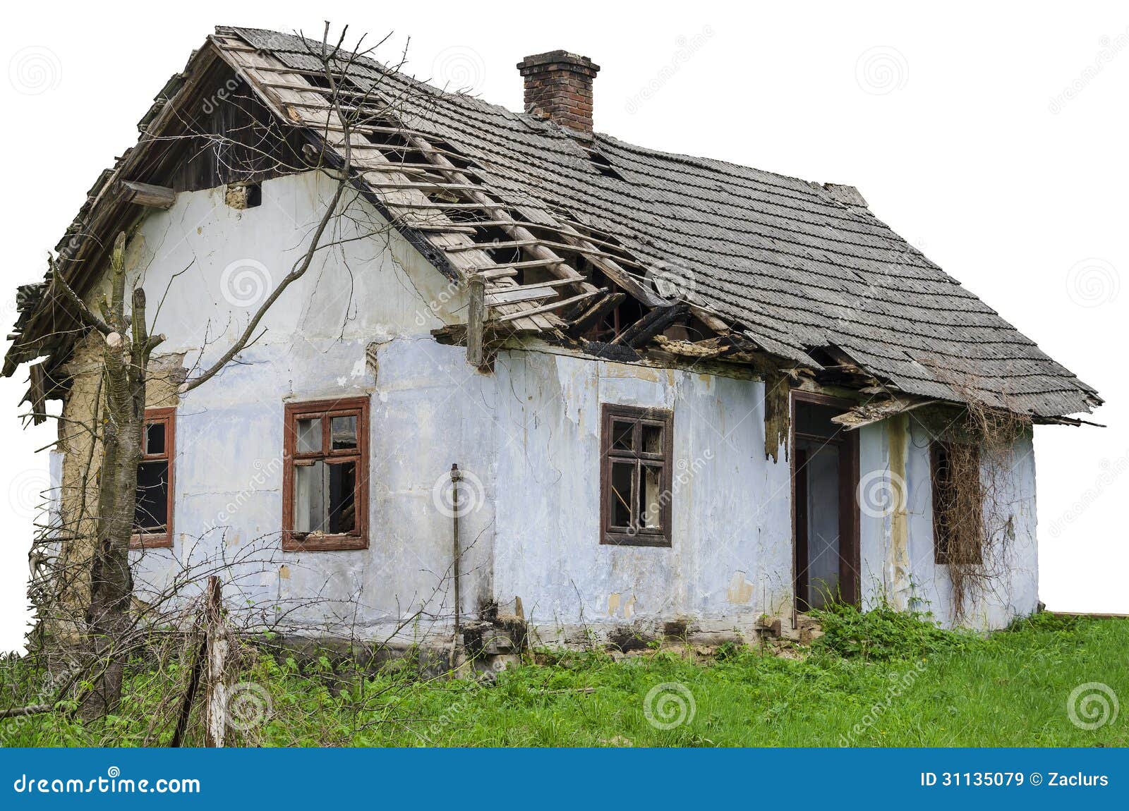 Abandoned House Isolated stock image. Image of built - 31135079