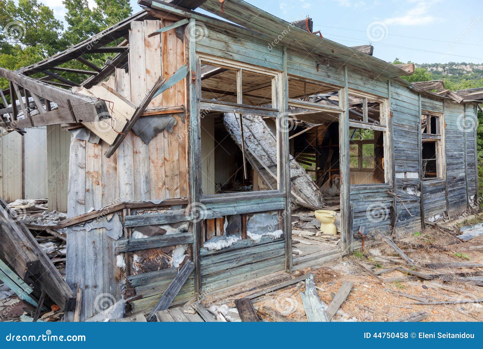 Abandoned house stock photo. Image of dirty, hole, demolished - 44750458