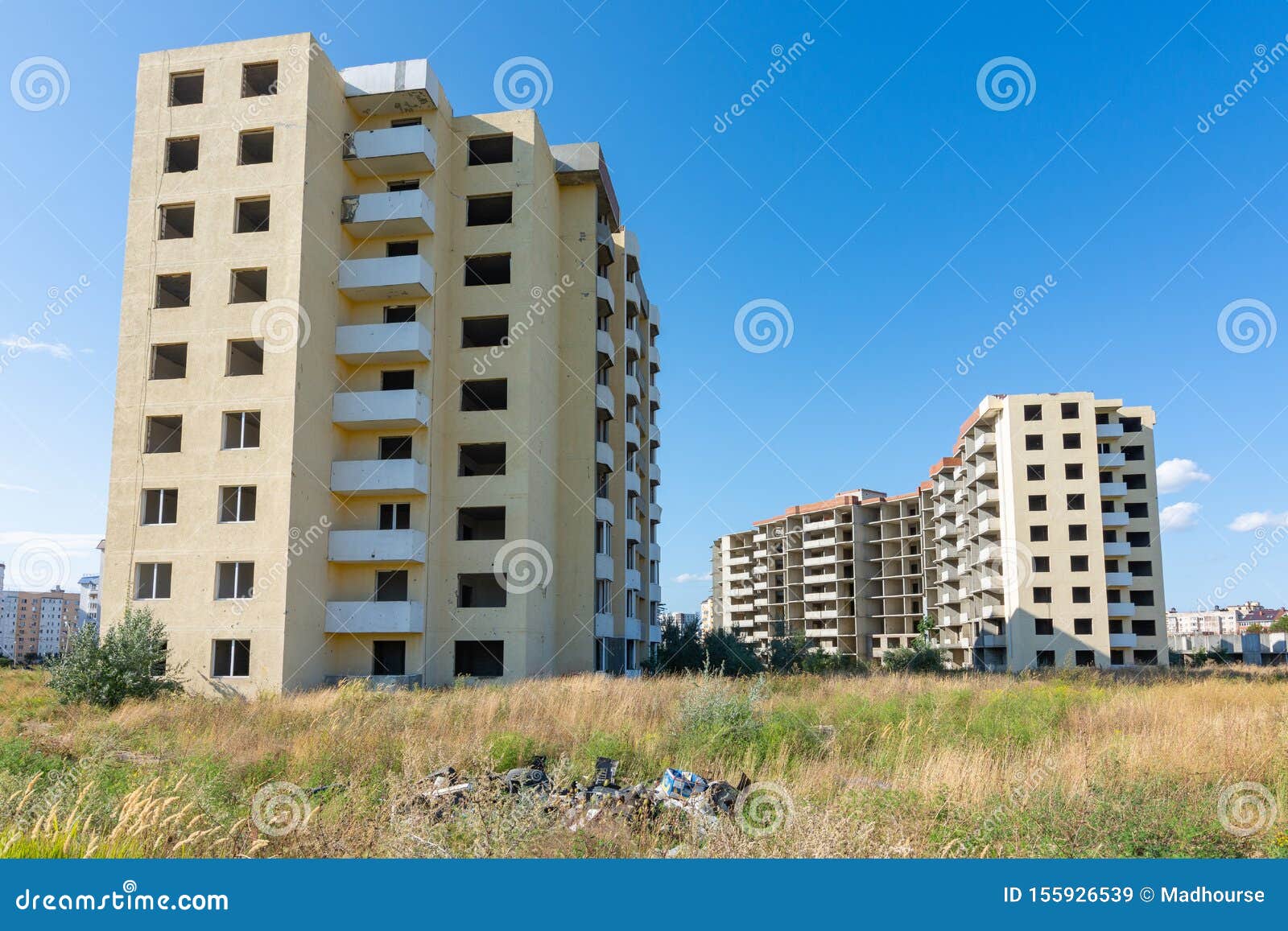 Abandoned Illegal Construction of a Multi-storey Residential Complex ...