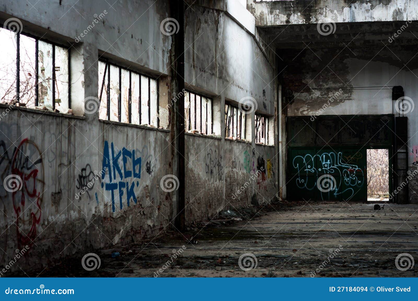 Abandoned Industrial Building Stock Photo - Image of industry, brick ...