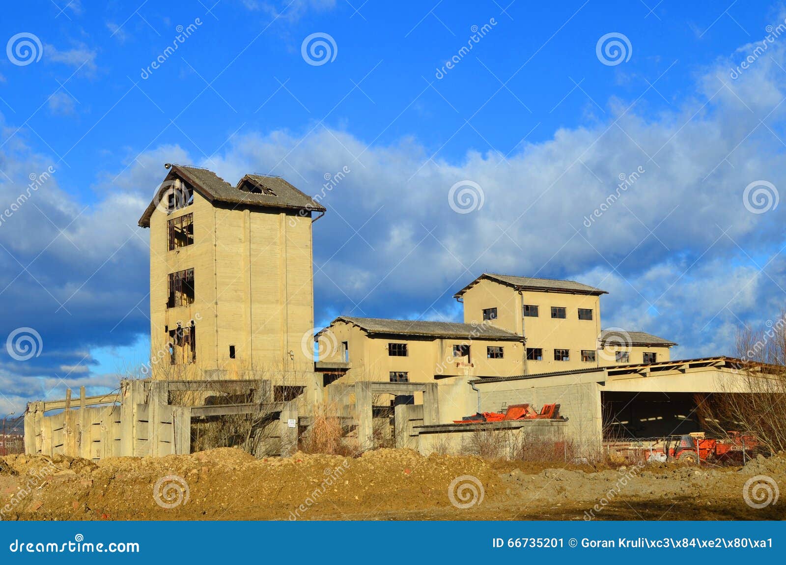 Abandoned Industrial Building Stock Image - Image of buildings ...
