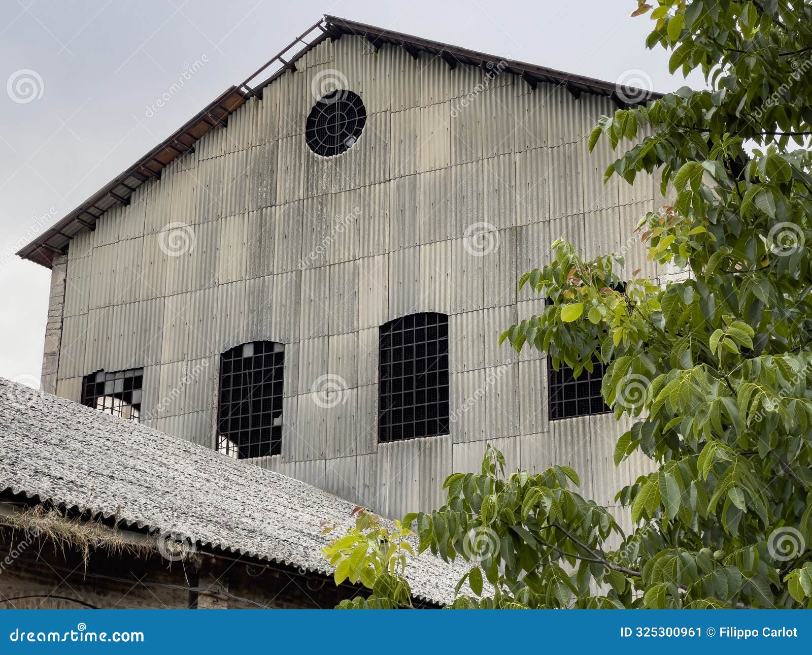 Abandoned Industrial Building Stock Image - Image of neglected, windows ...