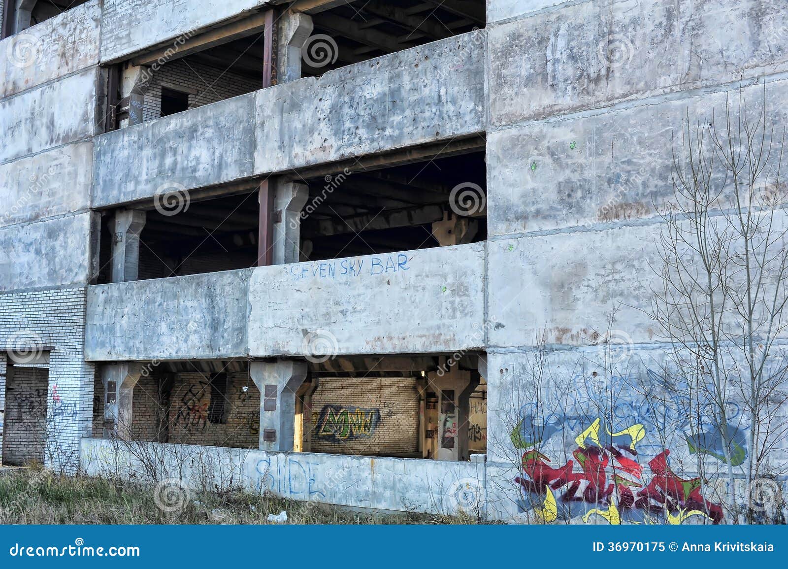 Abandoned Industrial Building Stock Image - Image of obsolete, factory ...