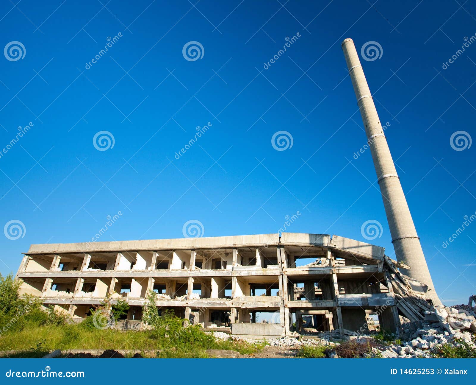 Abandoned Industrial Buildings Stock Image - Image of abandoned ...