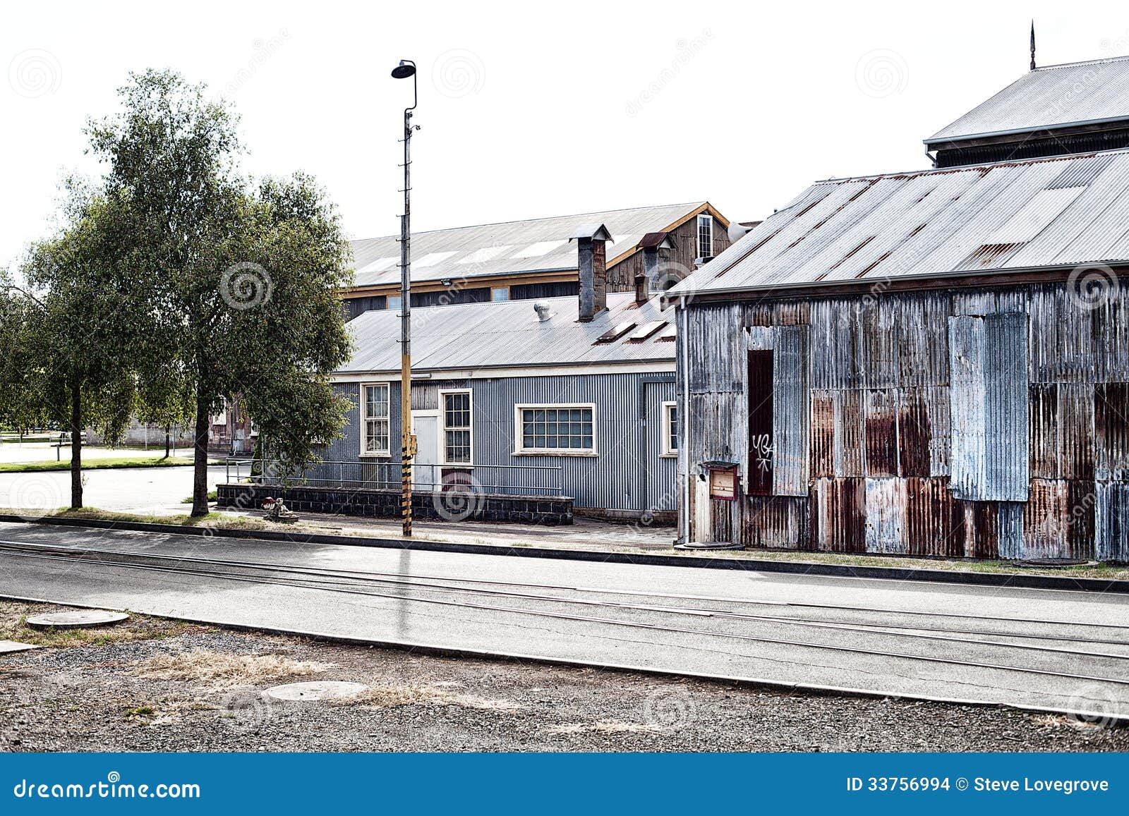Abandoned Industrial Buildings Stock Photo - Image of australia ...