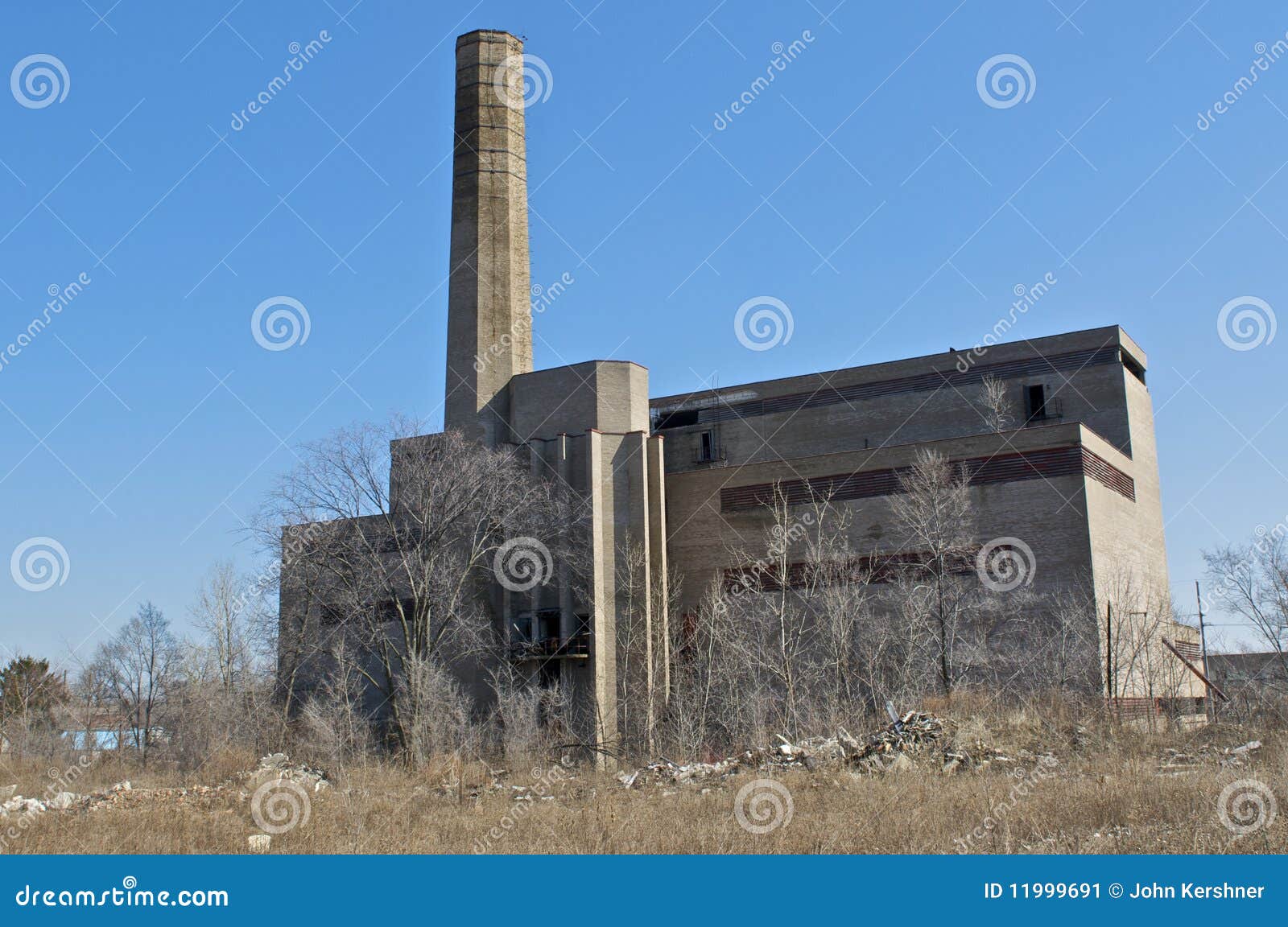 Abandoned Industrial Factory Stock Image - Image of outside, outdoors ...