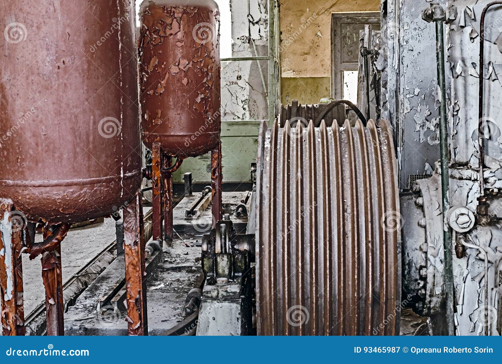 Abandoned Industrial Machinery Stock Image - Image of derelict ...