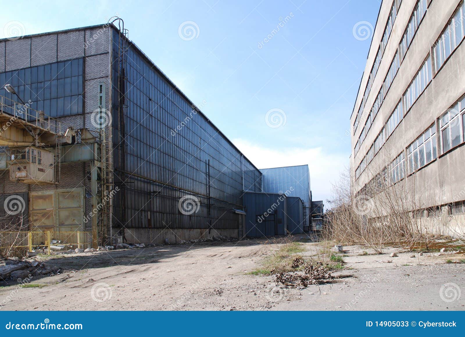 Abandoned Industrial Warehouse Stock Image - Image of factory, rusted ...