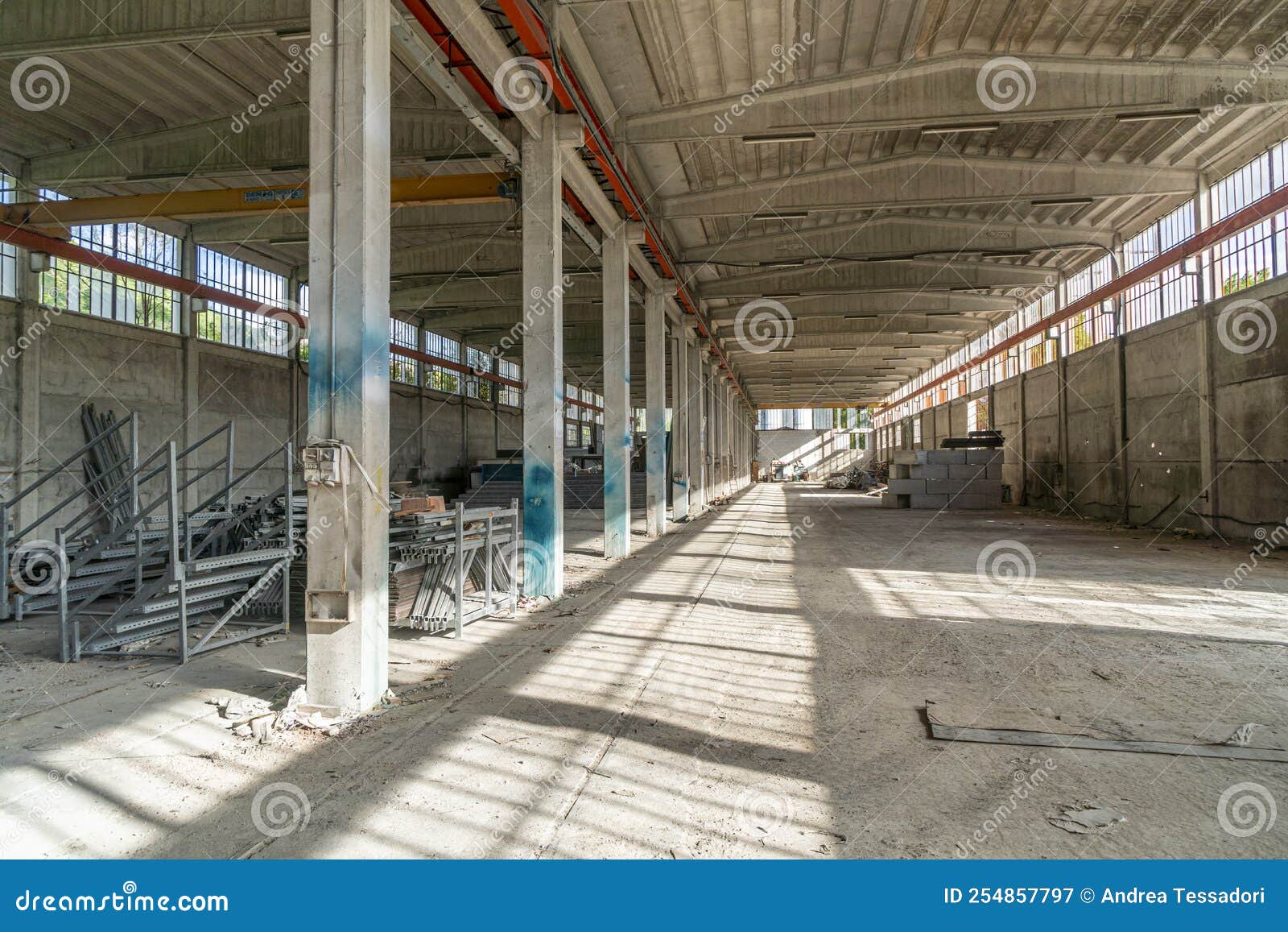 Abandoned Industrial Warehouse Stock Image - Image of work ...