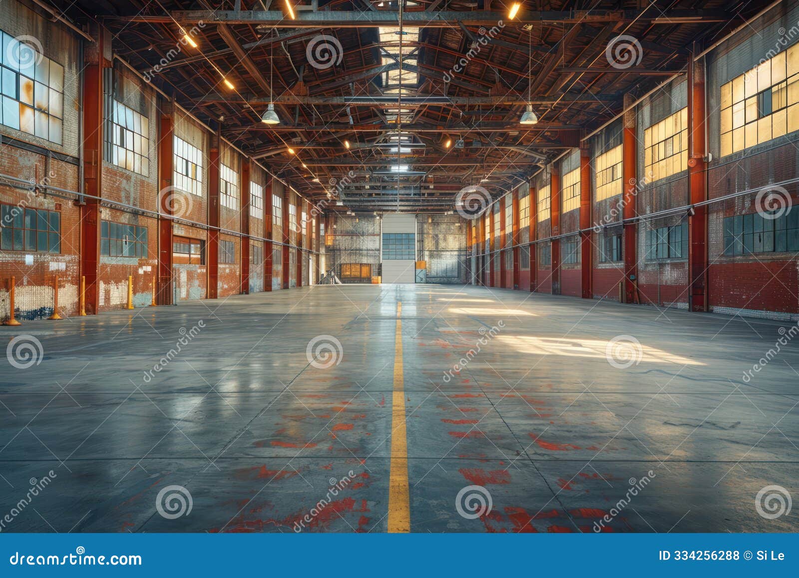 Disused Industrial Workshops In A Closed Bankrupt Factory. Financial ...