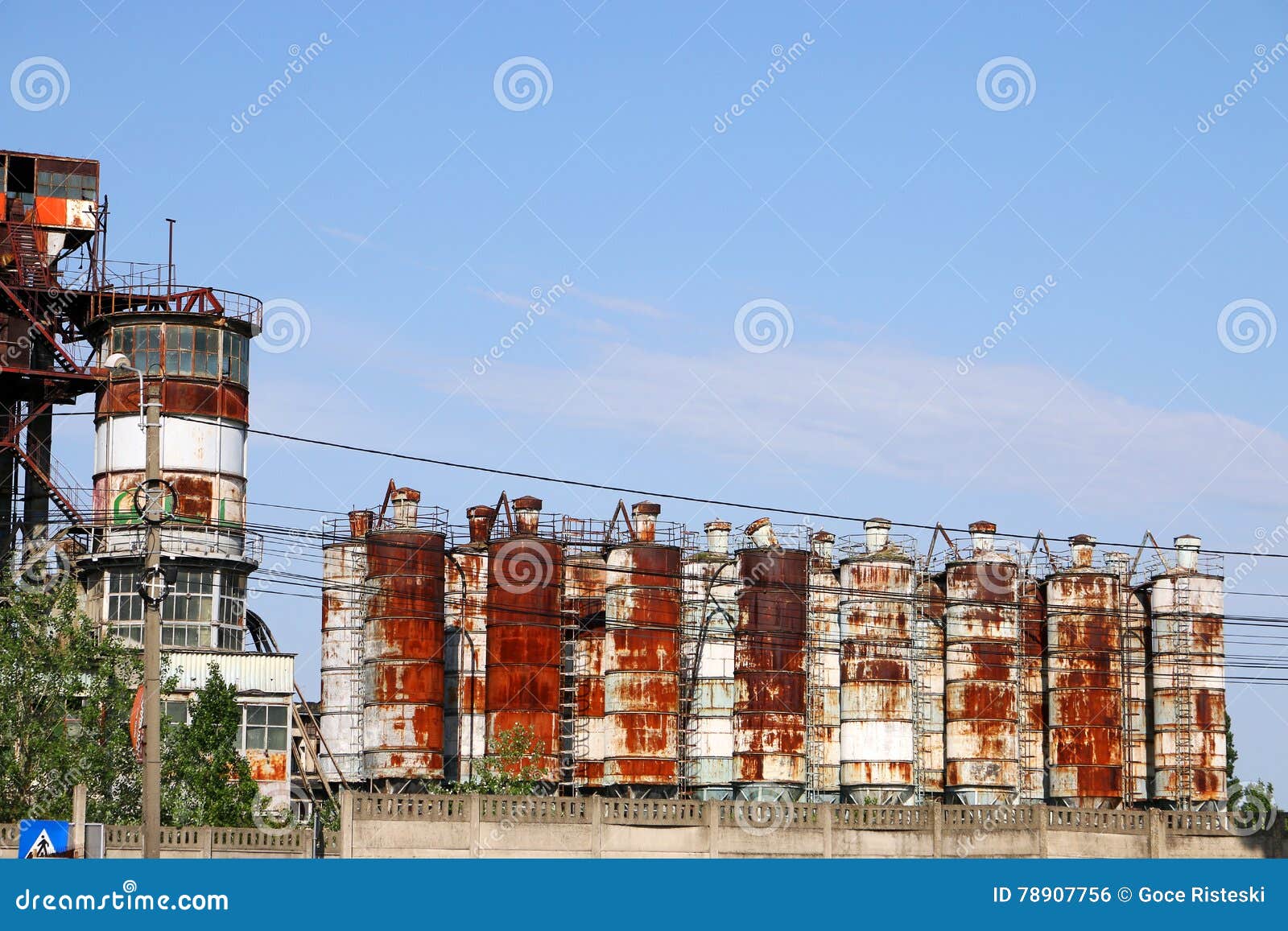 Abandoned Industry Zone Old Rusty Factory Timisoara Stock Photo - Image ...