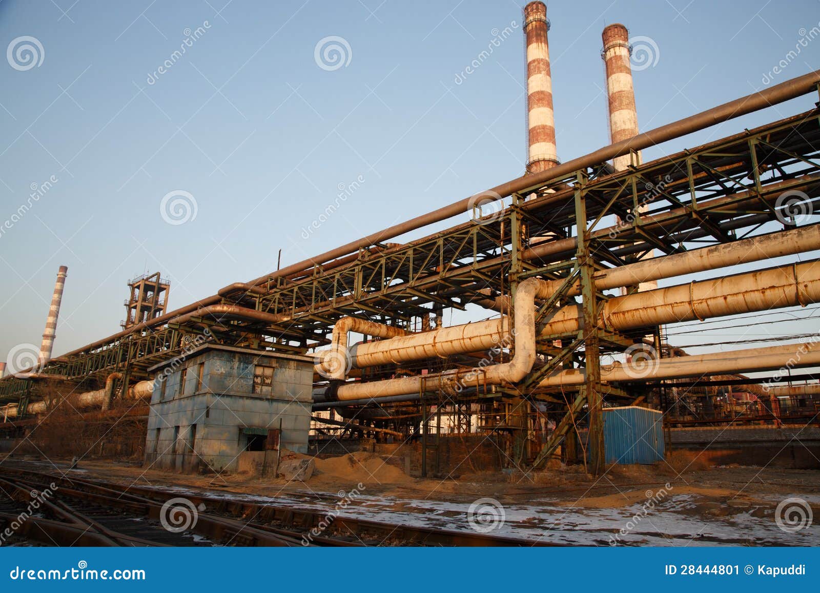 Abandoned iron factory stock image. Image of factory - 28444801