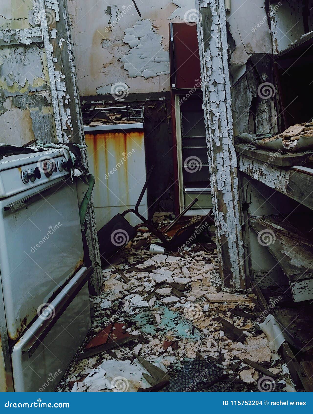 Abandoned kitchen stock photo. Image of decay, abandoned - 115752294