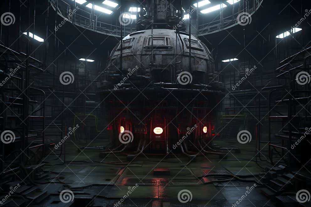 Abandoned Dark Lab for Dangerous Experiments. AI Generated Stock ...