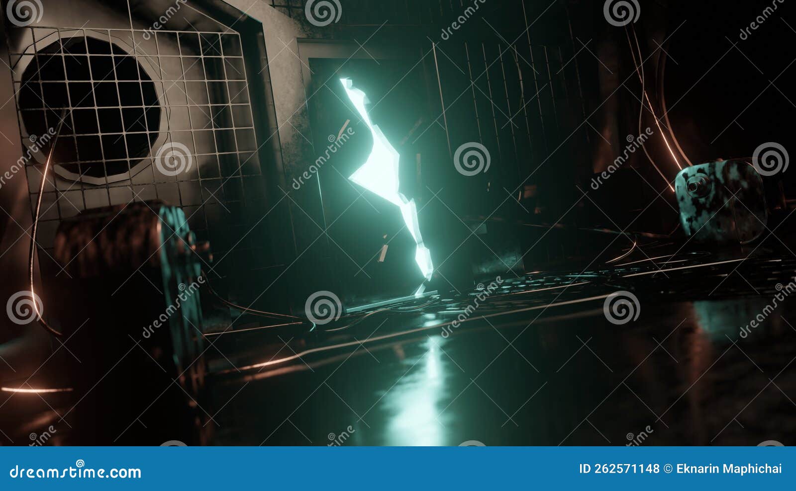 An Old Abandoned Laboratory With Empty, Dusty Glass Bottles. Stock ...