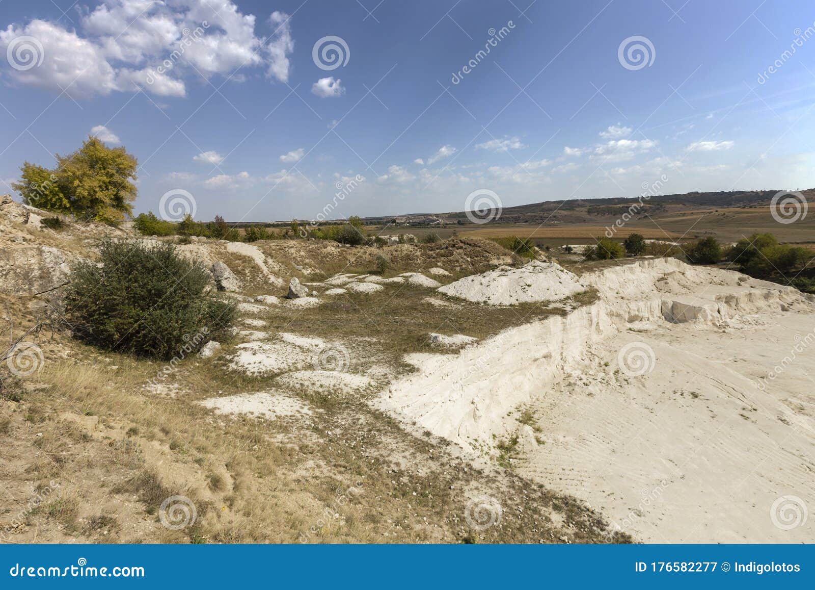 Abandoned lime pit stock image. Image of brown, cabin - 176582277