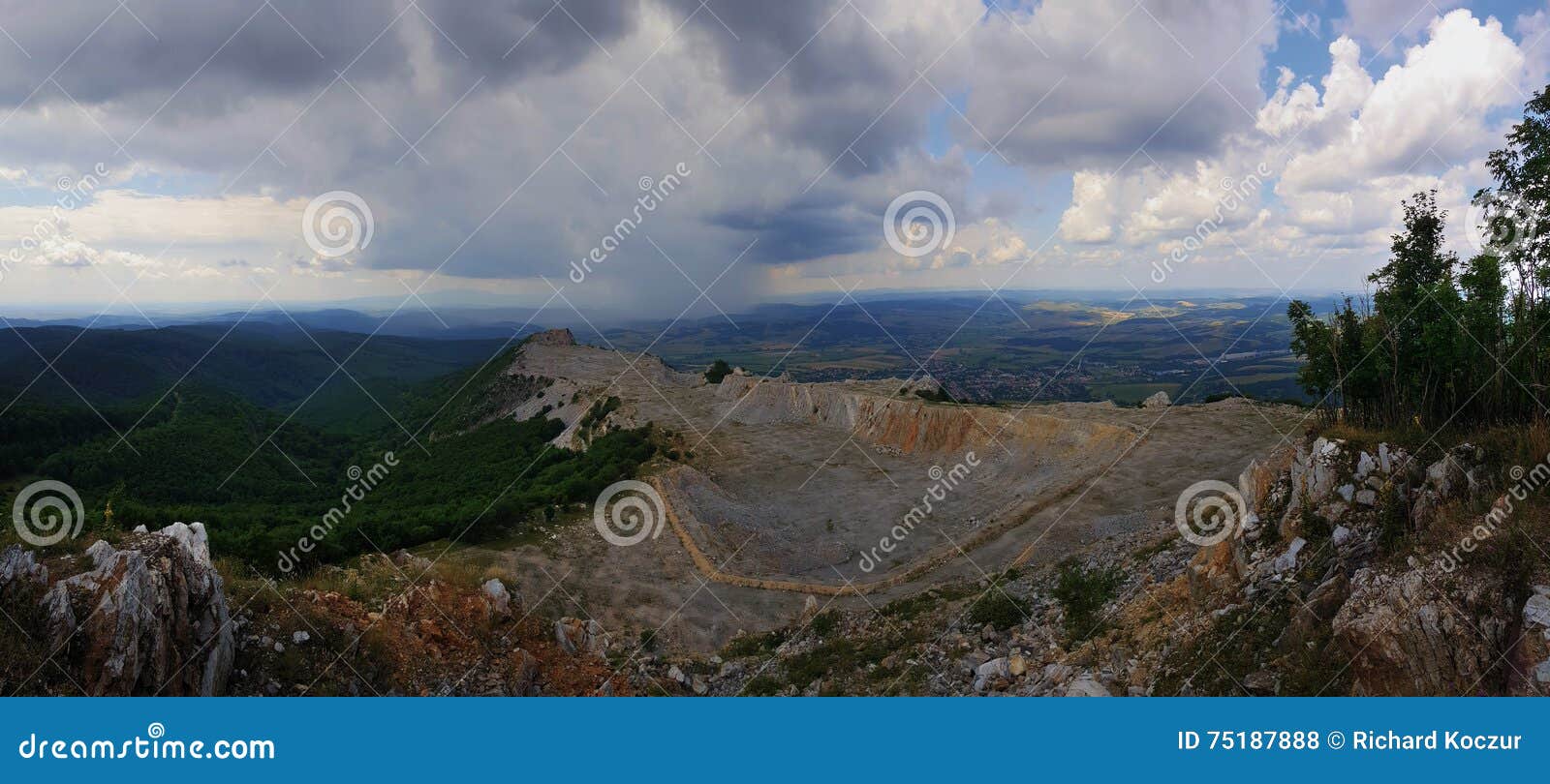 Abandoned Lime Pit at Mount Bukk, Hungary Stock Photo - Image of gravel ...