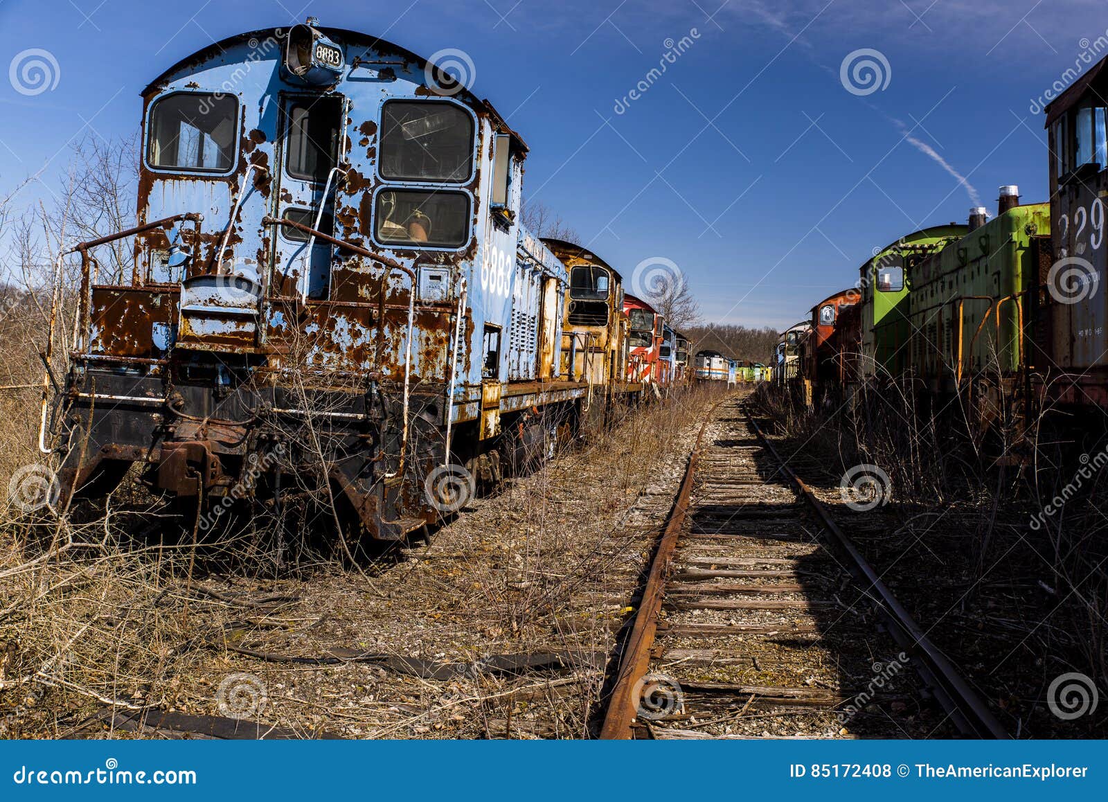 Abandoned Locomotive - Train - Ohio Stock Photo - Image of scenery ...