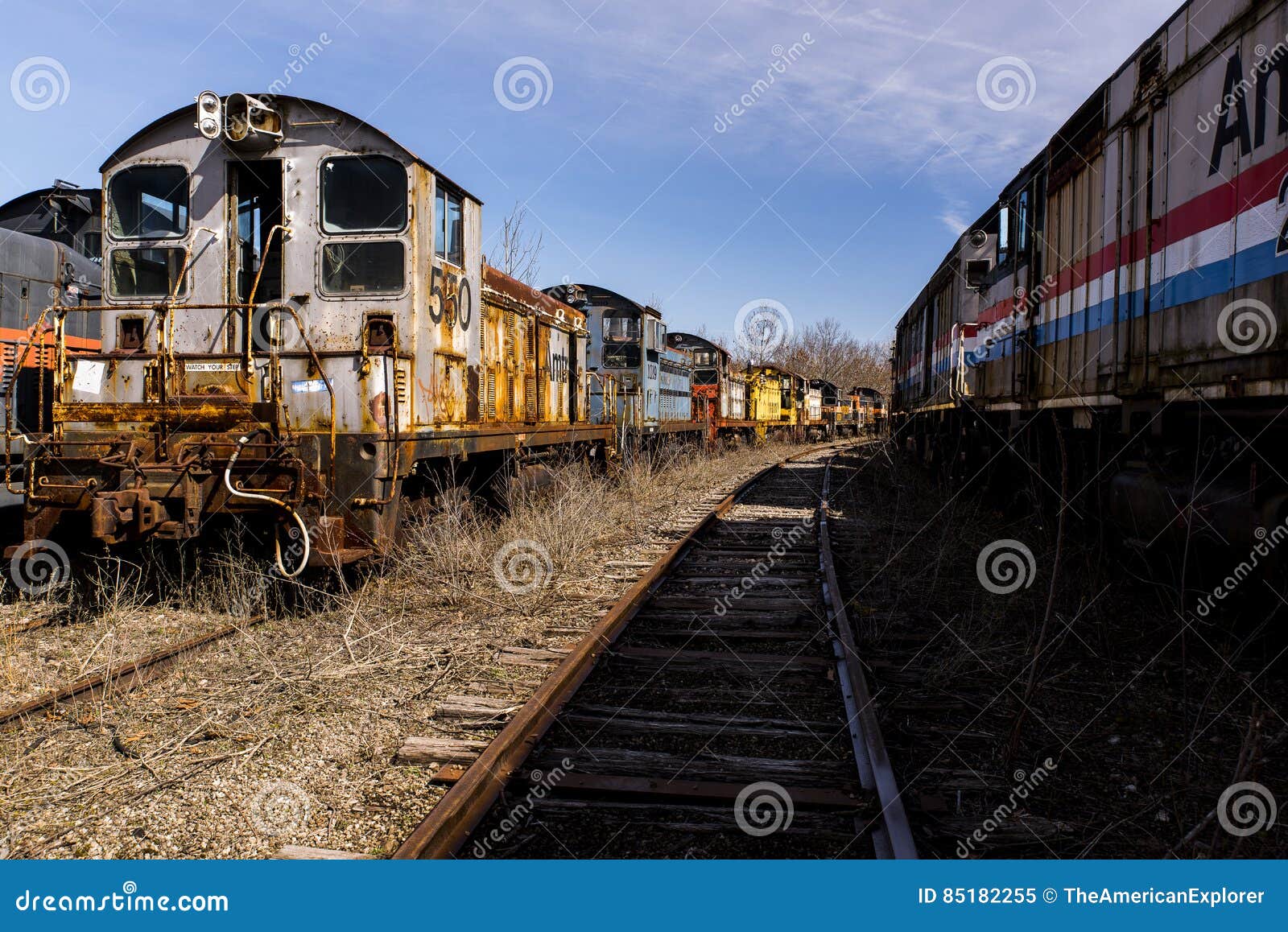 Abandoned Locomotive - Train - Ohio Editorial Image - Image of ...