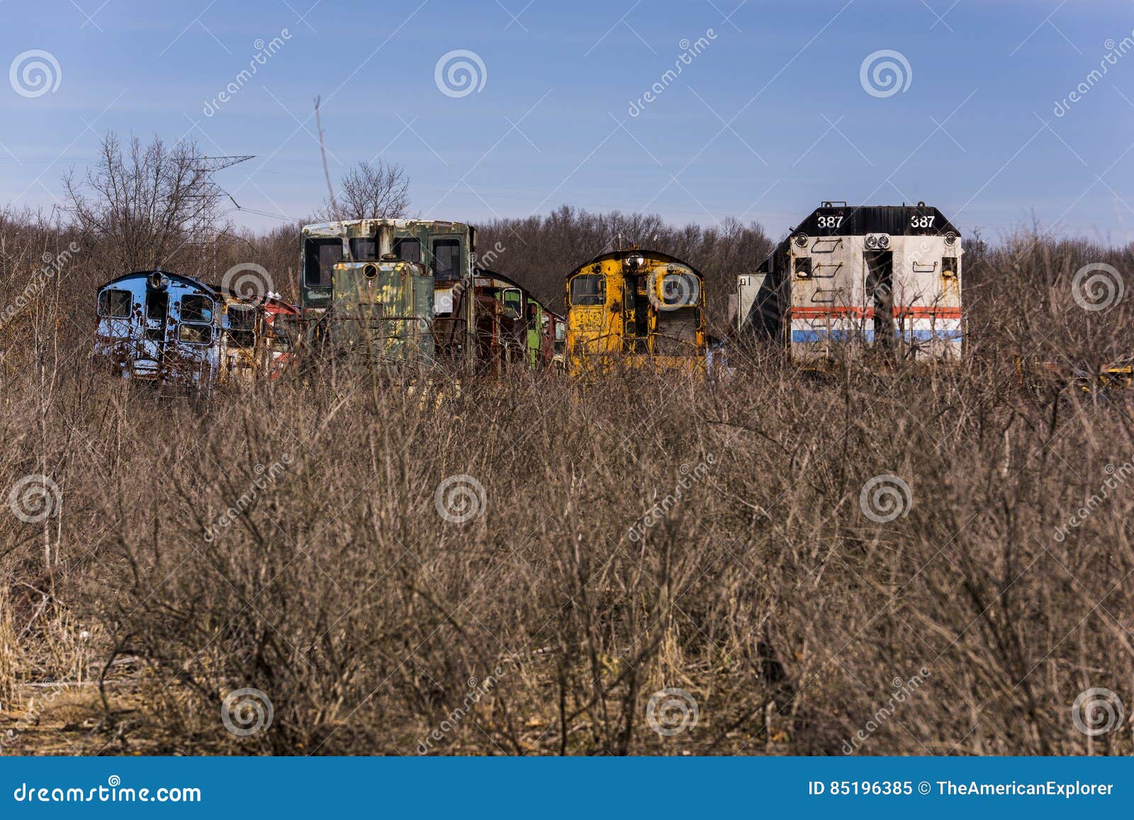 Abandoned Locomotive - Train - Ohio Stock Image - Image of decay ...