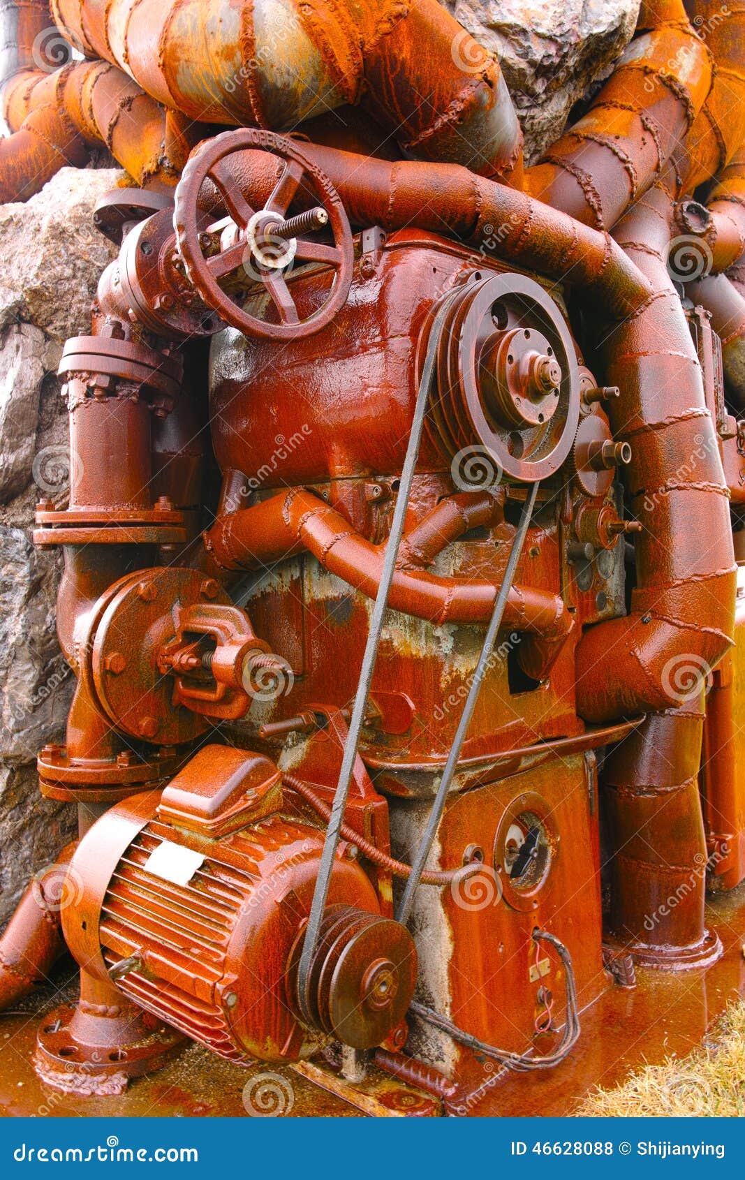 Abandoned machinery stock photo. Image of electric, scale - 46628088