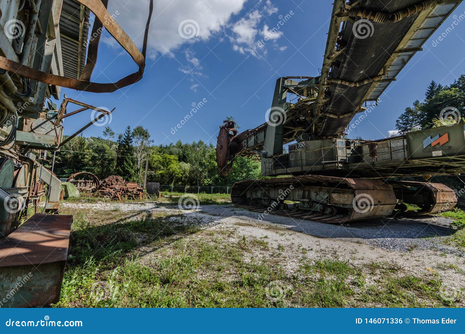 Abandoned Machinery on a Terrain Editorial Photo - Image of antique ...