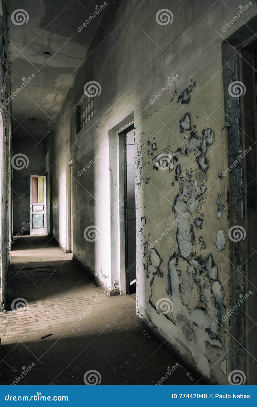 Abandoned Insane Asylum Hallway
