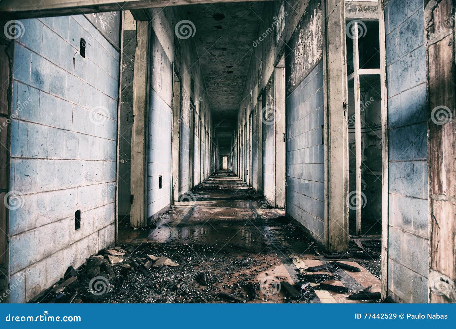 Scary Hospital Hallway
