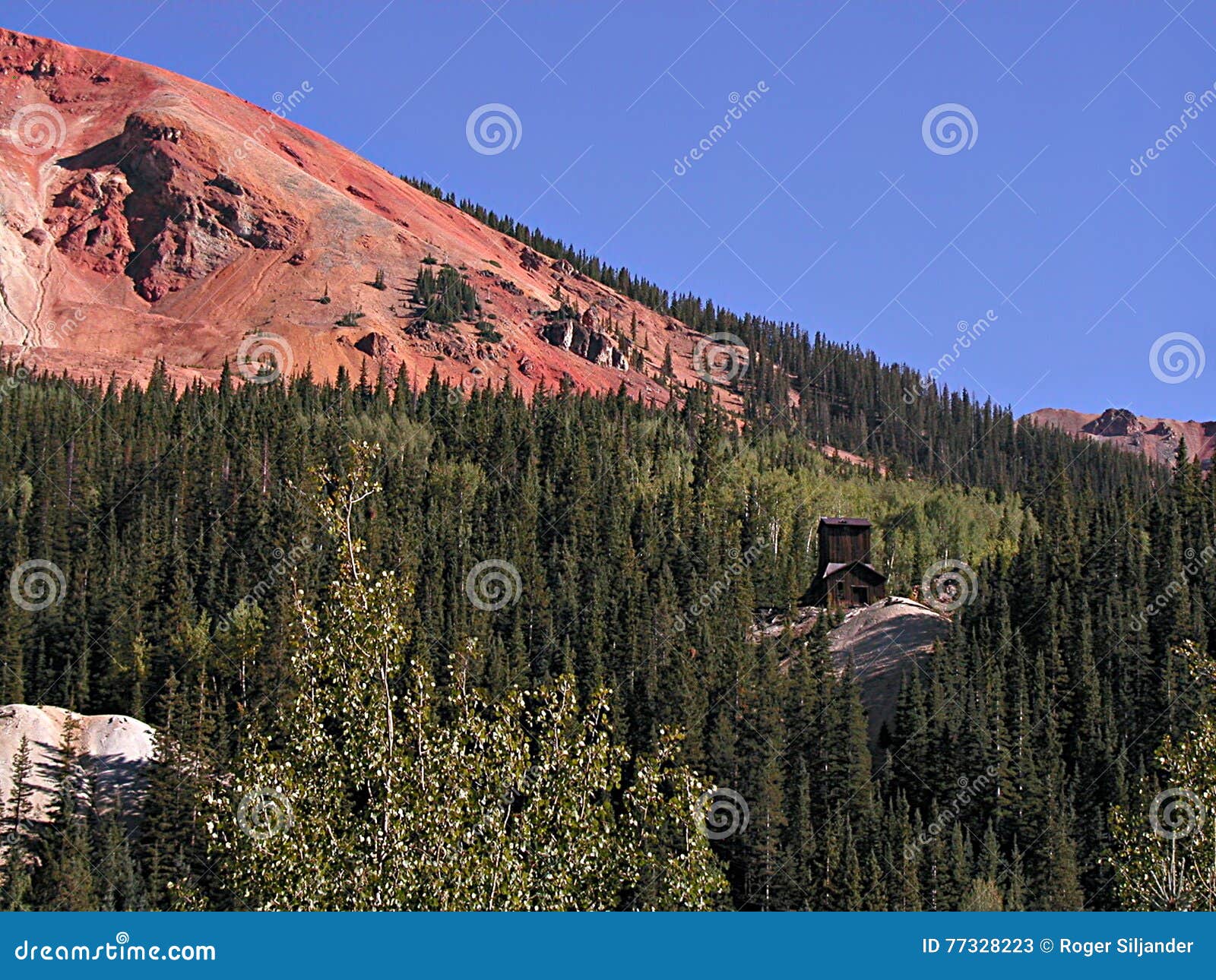 Abandoned Mine at Red Mountain Pass Summit Stock Image - Image of trip ...
