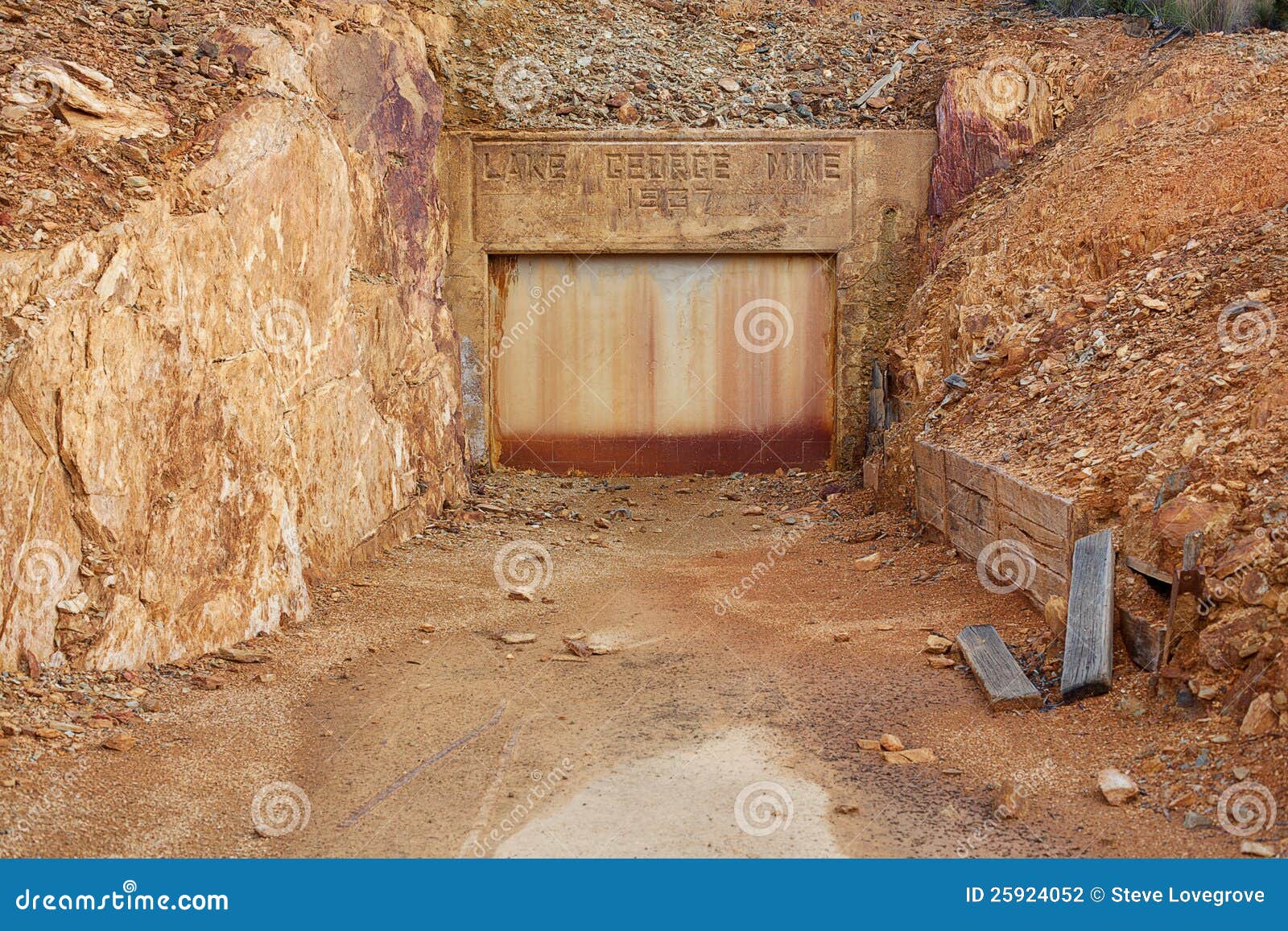 Abandoned Mine Site stock photo. Image of decommissioned - 25924052