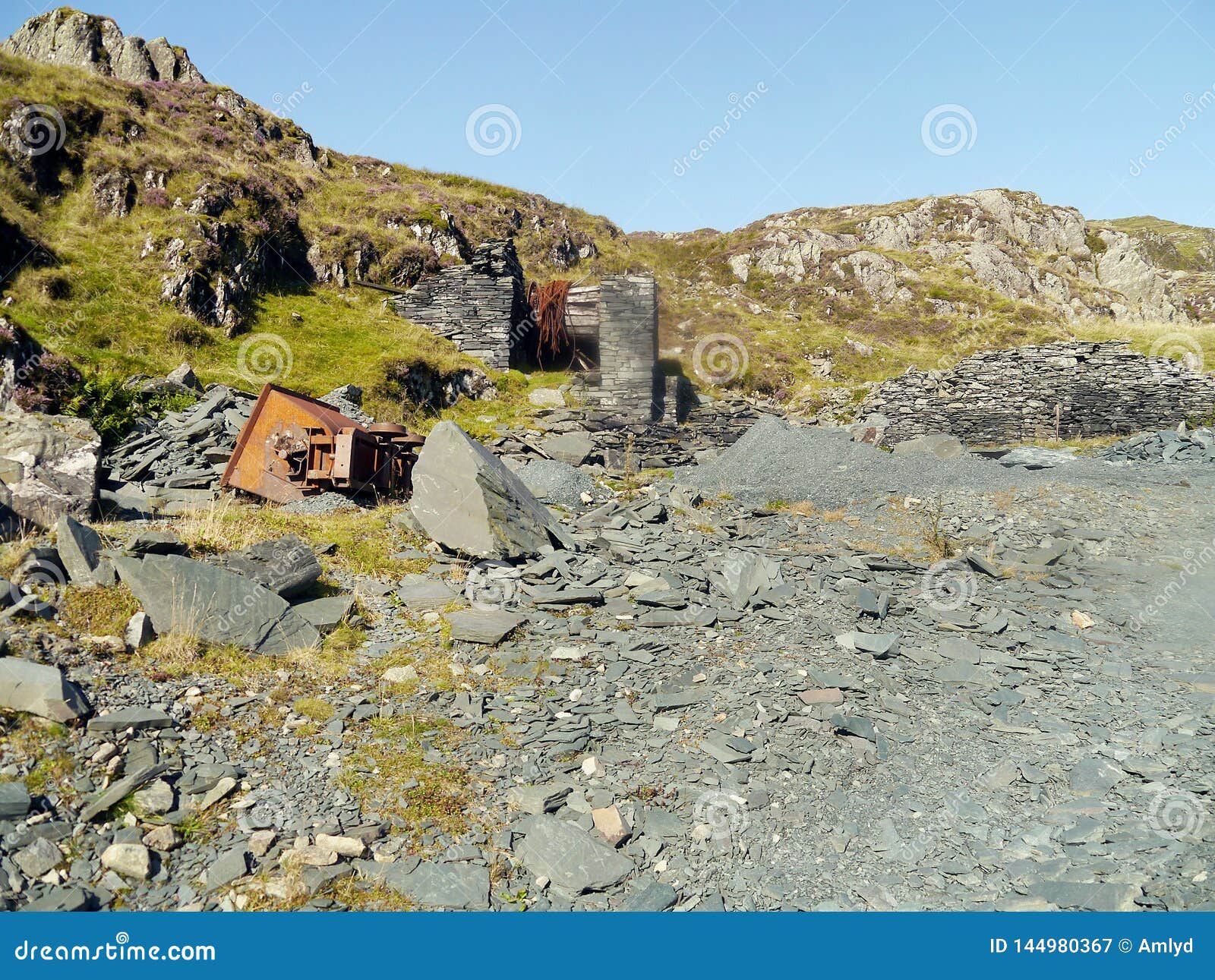 Abandoned mining area stock image. Image of excavation - 144980367