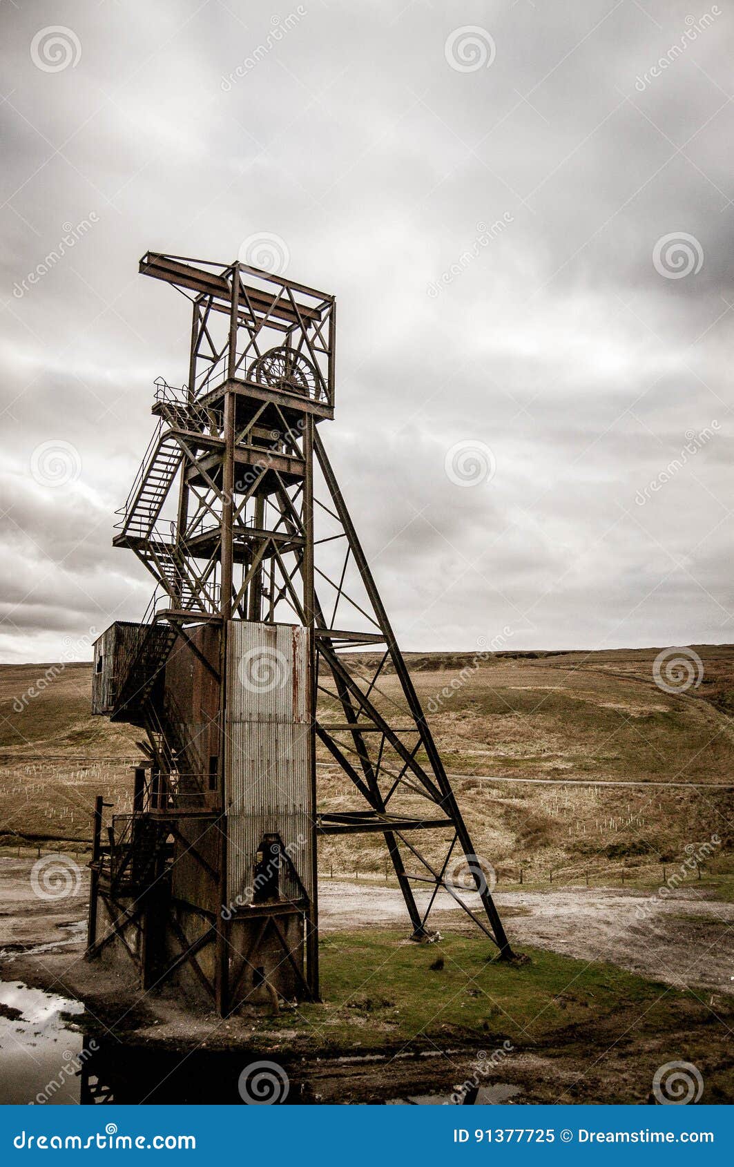 Abandoned Mining Control Tower Stock Photos - Free & Royalty-Free Stock ...
