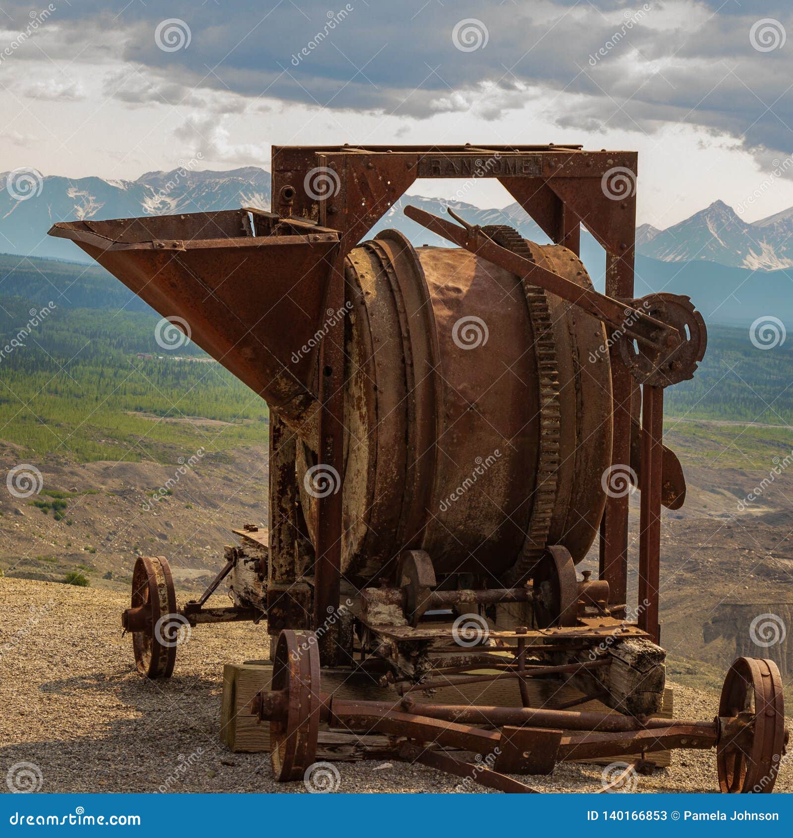 Abandoned Mining Equipment in Alaska Stock Image - Image of north ...