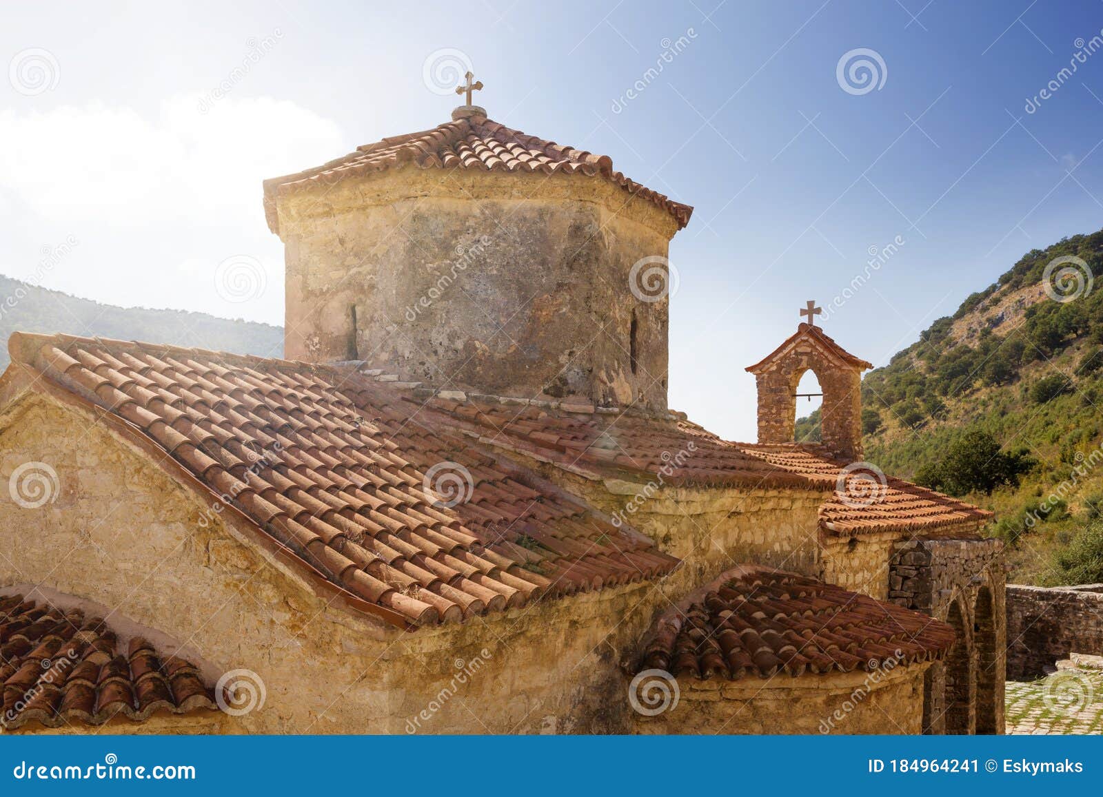 Ancient Monastery in Albania Editorial Photo - Image of mountain ...