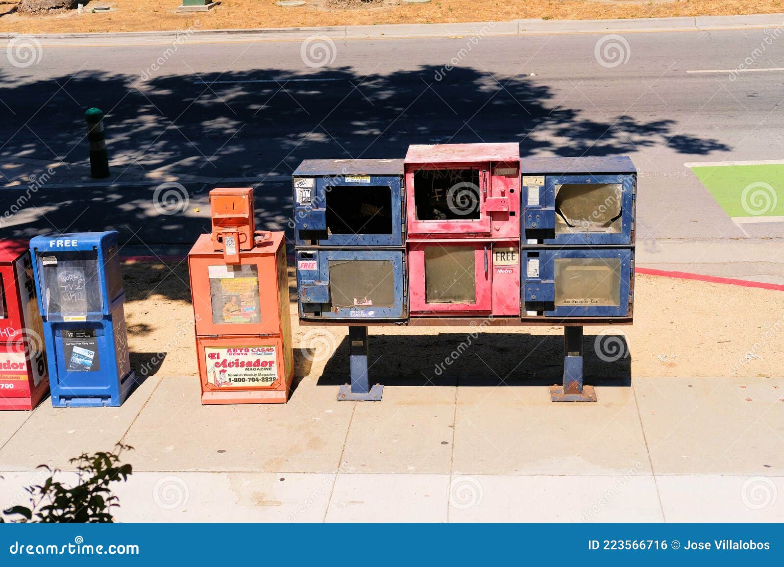 Abandoned Newspaper Vending Machines Editorial Photo | CartoonDealer ... Abandoned Newspaper Vending Machines Editorial Photo | CartoonDealer ...