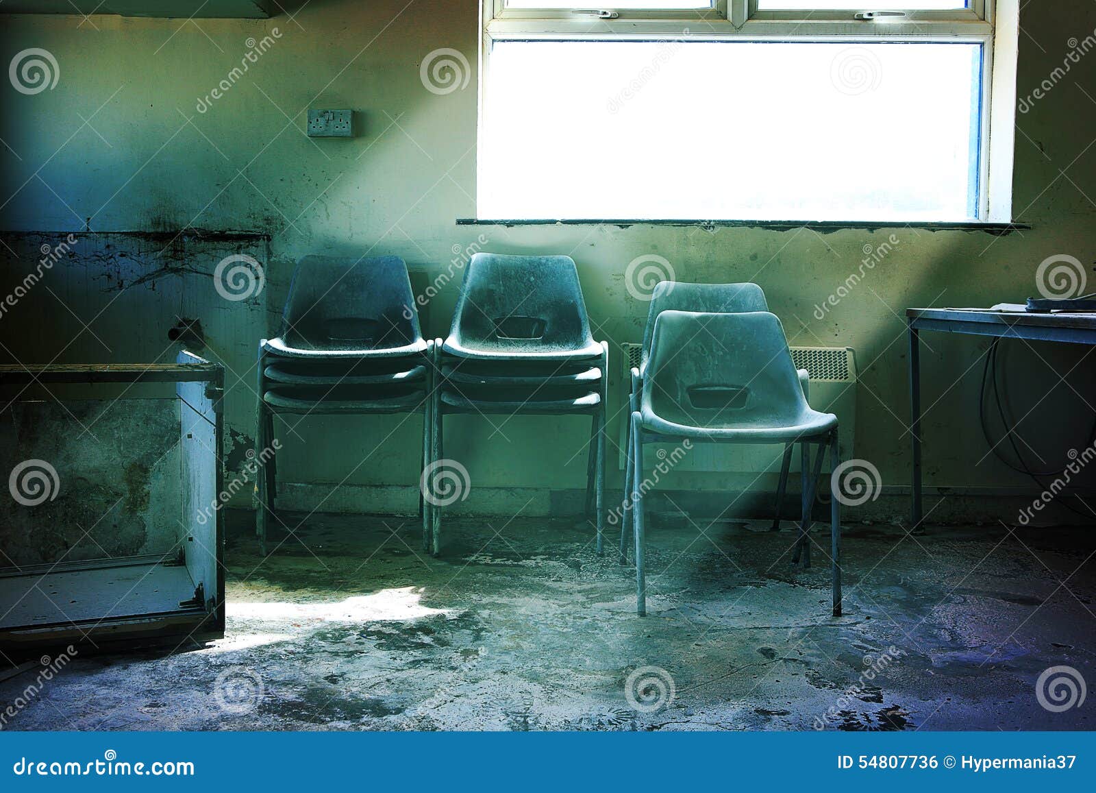 Abandoned Office Room With The Scene Of Decay Royalty-Free Stock ...