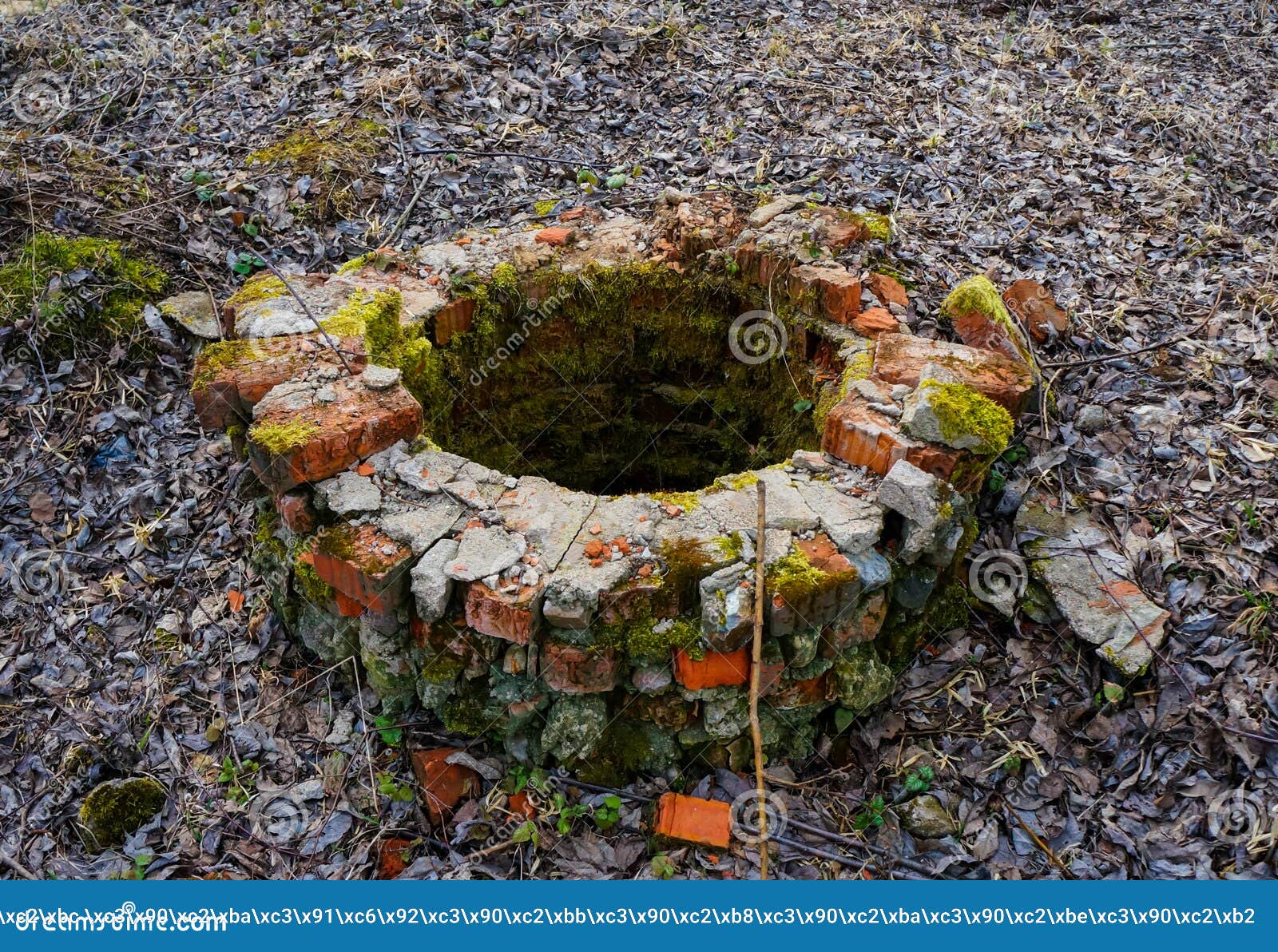 Old Brick Well Sewer Closed Manhole With Pit Royalty-Free Stock Image ...