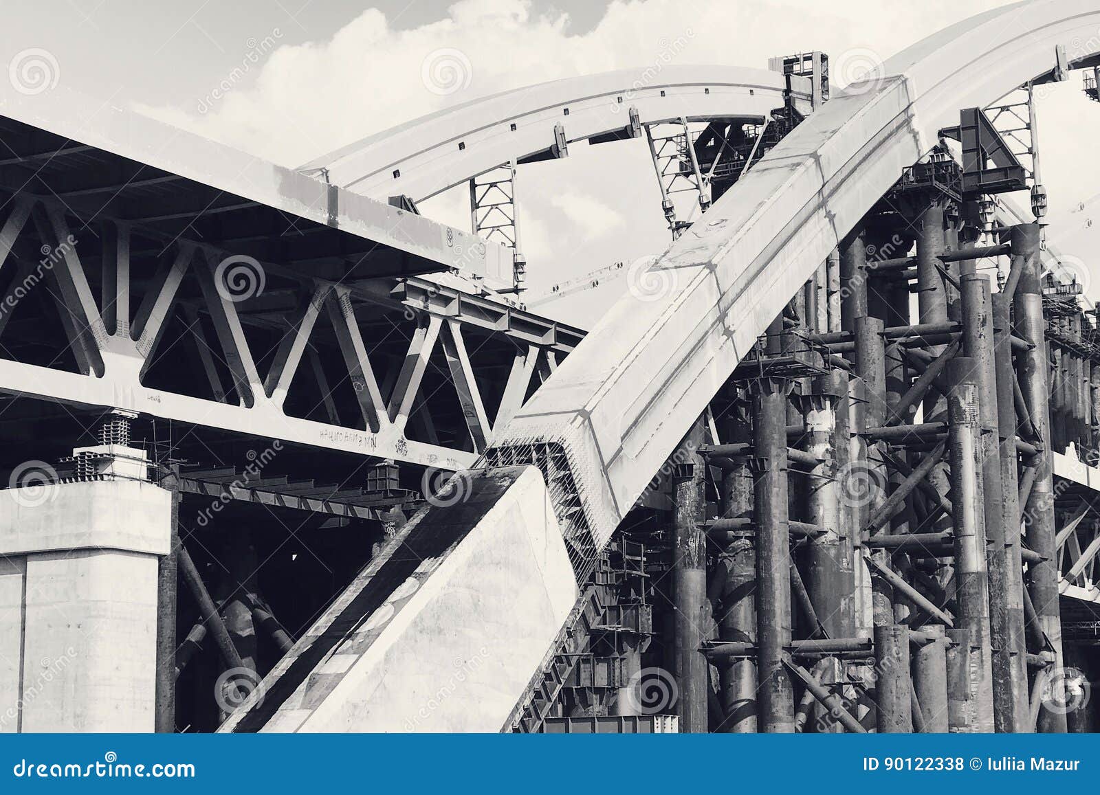 Abandoned Old Bridge Big Engineering Construction Editorial Stock Photo ...