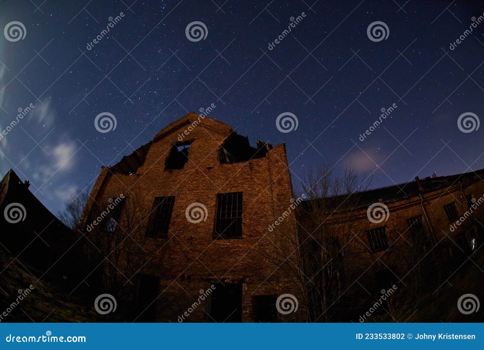 Abandoned Old Damaged Building Outdoors Stock Photo - Image of leaning ...