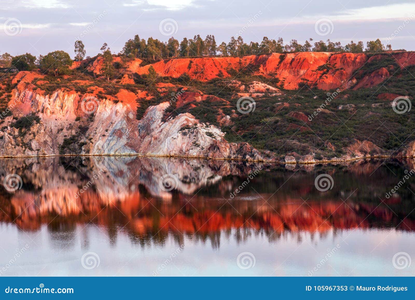 Abandoned Old Copper Extraction Mine Stock Image Image Of Site Reflection 105967353