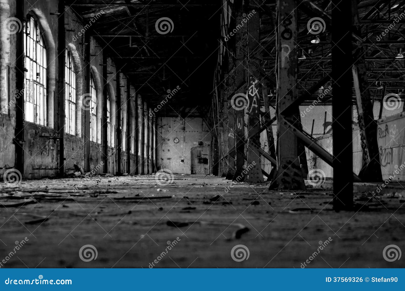 Abandoned old hall stock photo. Image of abandoned, building - 37569326